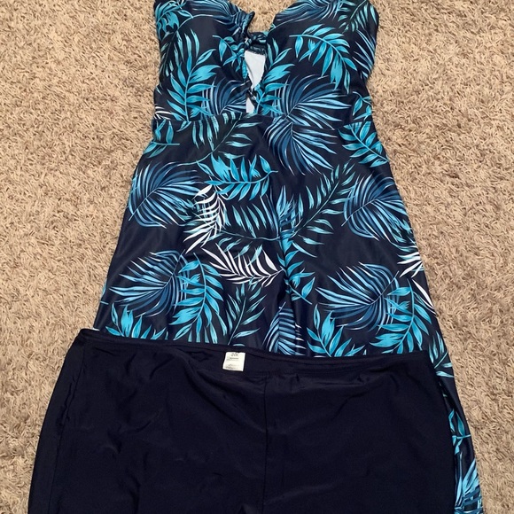 Hanna Nikole | Swim | Nwt 2 Piece Hanna Nikole Tankini Swimdress With ...